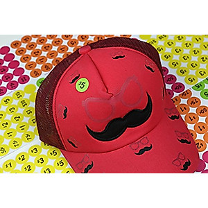 Garage Sale Price Stickers Pack of 4060 3/4" Round Bright Colors Label Stickers (with Price)