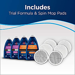 Bissell Hard Floor Mop Cleaner, Silver Spinwave Plus