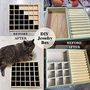 20 Pcs Self Adhesive Velvet Flocking Liner Sheets,Self Adhesive Flocked Fabric for Jewelry Box, Self Adhesive Velvet Liner(Black)