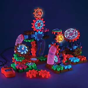Learning Resources Gears! Gears! Gears! Lights & Action Building Set, Gear Toy, 121 Pieces