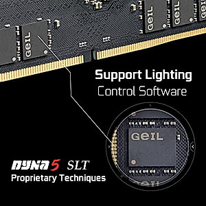 GeIL Polaris RGB DDR5 RAM, 32GB (16GBx2) 5600MHz 1.1V ,AMD Compatible, Long DIMM High Speed Desktop Memory, Hardcore Immersive Gaming/Multimedia Content Creation/Quality Live Streaming(White)
