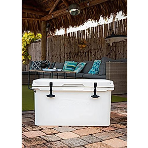 COHO Quick and Cool 55QT Rotomolded Cooler | Beverage Cooler and Camping Cooler for Beach, Kayak, Hiking, Outdoor, and Travel | Insulated Cooler and Heavy Duty Cooler and Ice Box | 55 Qt