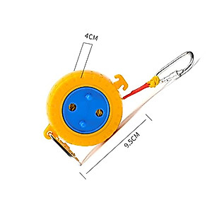 N/A 8 Meters Retractable Clothesline Portable Laundry Dryer Durable Nylon Clothes Line Windproof Indoor & Outdoor