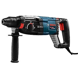 BOSCH GBH2-28L 1-1/8" SDS-plus Variable-speed Bulldog Xtreme Max Rotary Hammer, Black Blue
