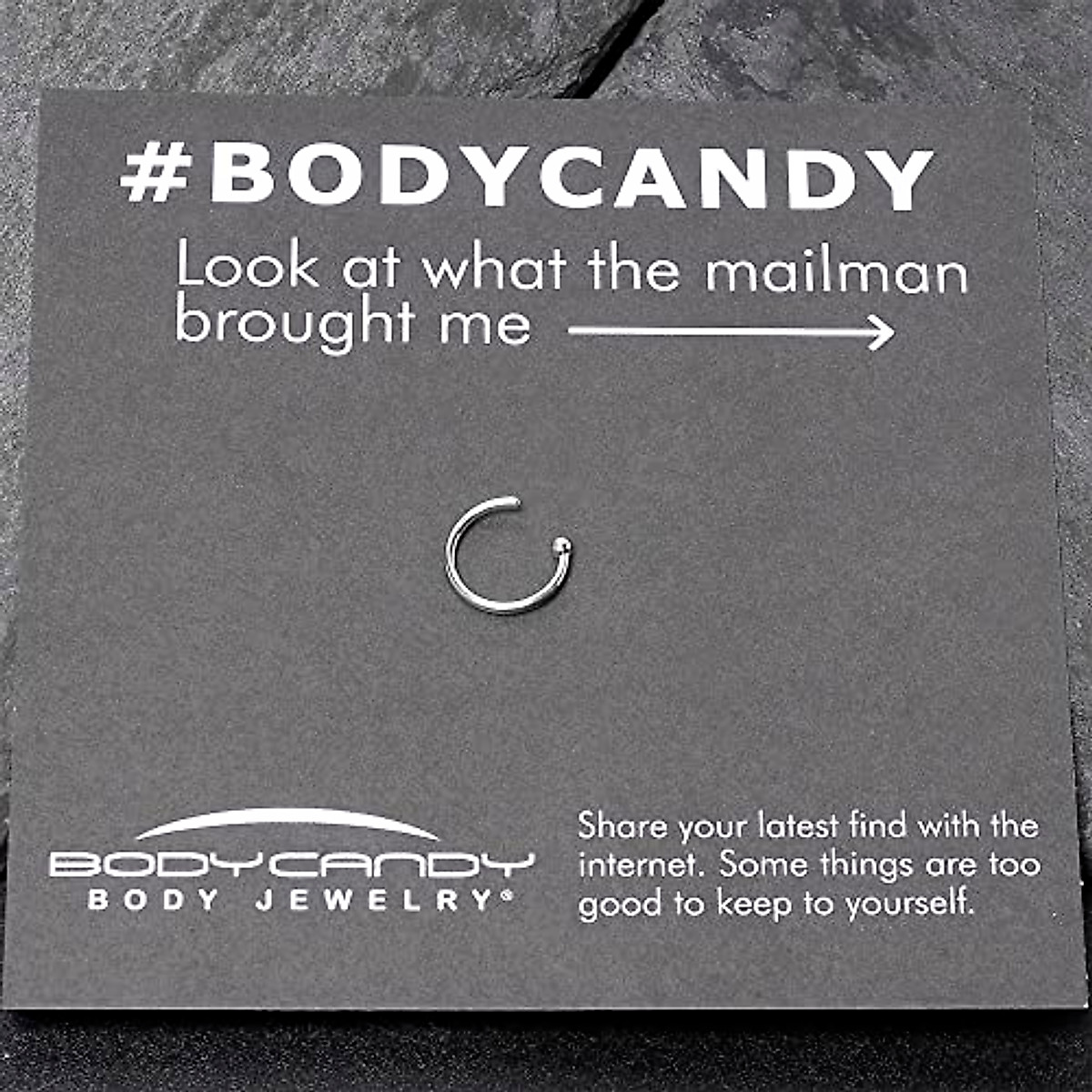 Body Candy Nose Hoops 14k Gold White Gold Nose Ring Piercing Jewelry 18 Gauge 5/16"