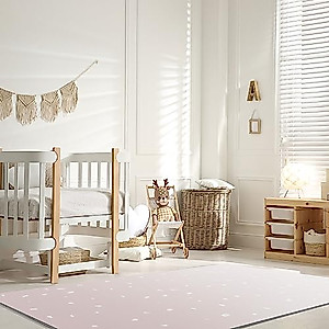 Stylish Baby Play Mat - Soft, Easy to Clean 5.6 x 4 ft. Floor Mat Creates A Safe Play Area for Your Baby Boy or Girl - The Perfect Modern Foam Playmat Fits Nicely with Your Kids Playroom Or Home Decor