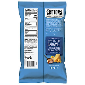 G.H. Cretors’ Gourmet Caramel Corn Popcorn – Irresistible Cheese & Rich Caramel Flavor in Convenient Individual Bags, 7.5 Oz (6 Pack)