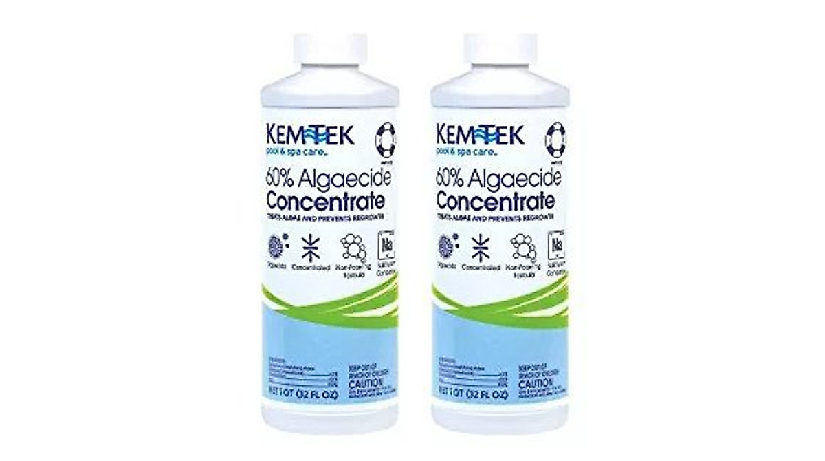 Kem-Tek Algaecide for Clean Pools - 2 Pack
