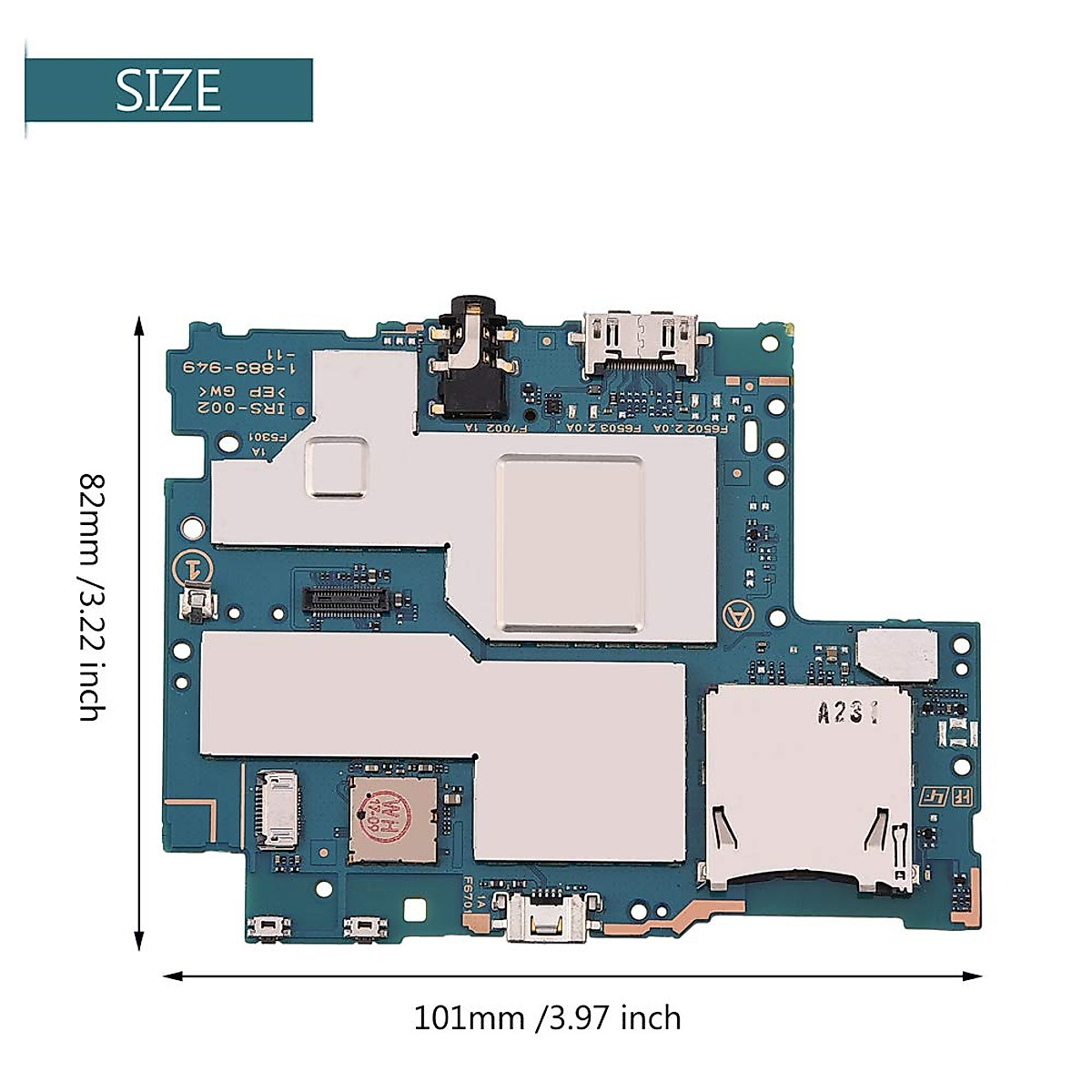 Bewinner Gaming Motherboard, Mainboard PCB Circuit Module Board Replacement Motherboard for PlayStation PS Vita 1000,Strong and Stable Receiving