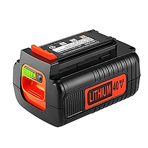 energup 40 Volt MAX Lithium 3Ah Battery for Black and Decker 40V Battery LBX2040 LBXR36 LBXR2036 LST540 LCS1240 LBX1540 LST136W for Black+Decker 40V Lithium Battery