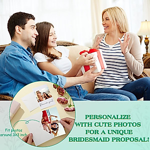 Jutom 28 Pcs Funny Bridesmaid Proposal Card Set, Include 8 Will You Be My Bridesmaid, 2 Will You Be My Maid of Honor, 2 Matron of Honor, 2 Flower Girl and 14 Envelopes for Wedding Bridal Shower