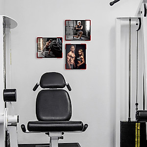 Bluesun 8x10 Picture Frame, Real Glass Frame, Red 8×10 picture frame,can be Vertical and Horizontal, Matted for wall and tabletop Decor (8x10, Red)