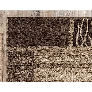 Rugs.com Angelica Collection Rug – 3' x 5' Dark Beige Medium Rug Perfect for Entryways, Kitchens, Breakfast Nooks, Accent Pieces