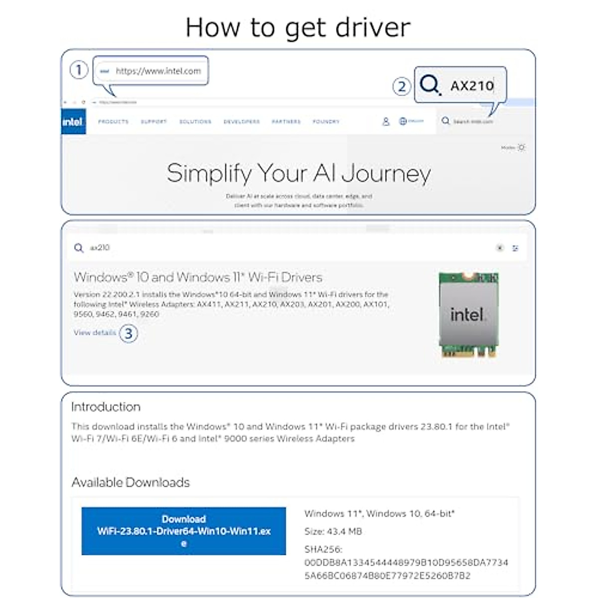 WiFi Card, Ubit Tri-Band 5400Mbps WiFi 6E 6GHz PCIe WiFi Card, BT 5.2, AX210 Wireless WLAN Adapter with MU-MIMO,OFDMA,Ultra-Low Latency, Supports Windows 10/11 (64bit)