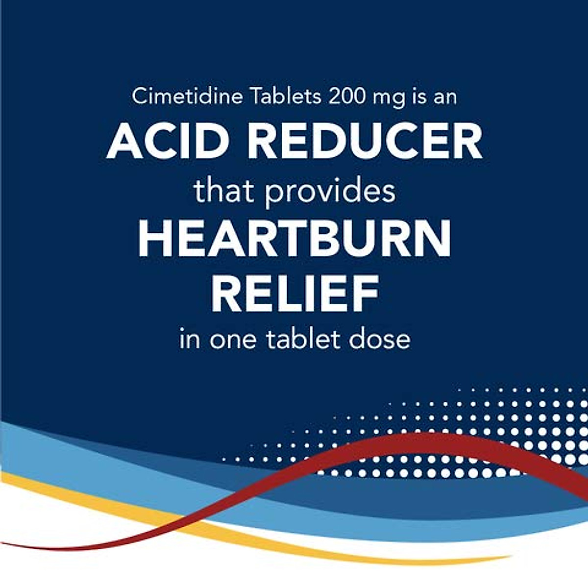 Cimetidine 200 mg - Heartburn Relief, Stomach Acidity Reducer by Equate, 60 Tablets (Pack of 4)