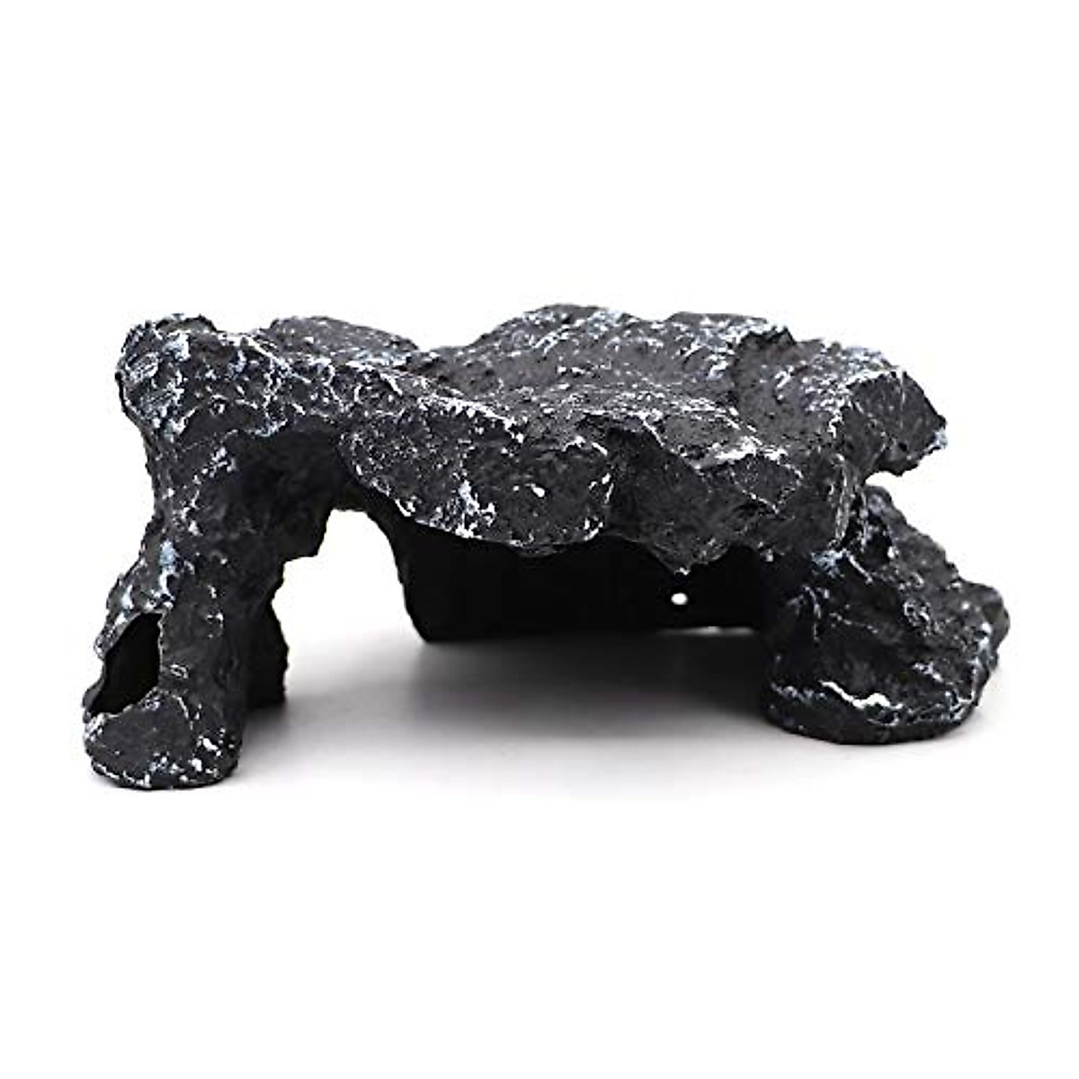 MINYULUA Reptile Hideout Cave Bearded Dragon Rock Hide Cave Turtle Basking Hide Habitat Shelter Rock Hide Hideout for Aquarium Tortoise Small Lizards Fish Amphibians