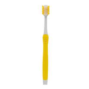 Ooak Toothbrush, Tapered V++Max Medium Bristles, 2 Pack Yellow