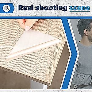 Geyee 13.8 x 256 Inch Clear Wall Protector Contact Paper Removable Adhesive Oil Proof Waterproof Sticker Transparent Plastic Heat Resistant Anti Scratch Wallpaper for Home Kitchen Bathroom