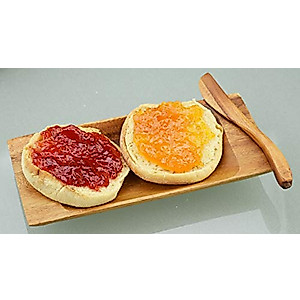 Pacific Merchants Acaciaware 9 x 4 Inch Appetizer Tray, Set of 4