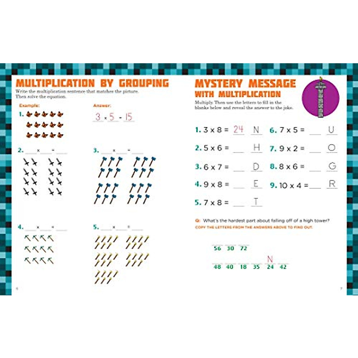 The Best and Biggest Fun Workbook for Minecrafters Grades 3 & 4: An Unofficial Learning Adventure for Minecrafters