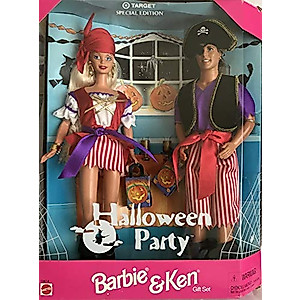HALLOWEEN PARTY BARBIE & KEN DOLLS Set TARGET Special Edition w Barbie Doll & Ken Doll Dressed as PIRATES (1998)