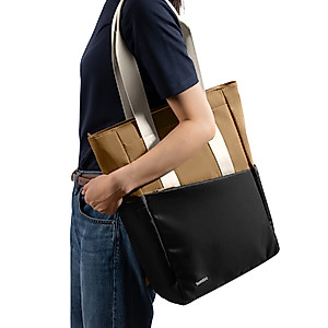 tomtoc 16-inch Laptop Backpack for Work, Travel, Water-resistant, Stylish Slim Laptop Computer Bag Purse Backpack with Multi-functional Pockets, Casual Tote Daypack, 16L