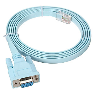 NEORTX Console Cable, RJ45 Ethernet to RS232 DB9 COM Port Serial Parent Router Network Adapter Cable for Cisco Router, Firewall, Switch