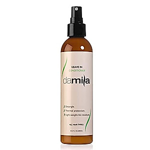 damila Keratin Leave In Conditioner Spray for Fine, Dry, Damaged and Curly Hair - Detangles and Protects Against Heat - Sulfate and Paraben Free (8.12 Fl Oz (Pack of 1))