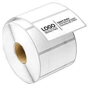 2.25" x 1.25" Direct Thermal Label - Compatible with Rollo Label Printer & Zebra Desktop Printers – 1” Core, UPC Barcode Shipping Address SKU Sticker, Adhesive & Perforated - 4 Rolls, 1000/Roll