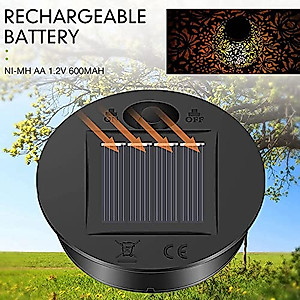 Solar Light Replacement Part 2 Pack /4 Pack Solar Panel Lantern Lid Lights, Lantern Light Replacement, Outdoor Solar Replacement Parts for Outdoor Hanging Solar Lanterns Garden Patio Decor(6pcs)