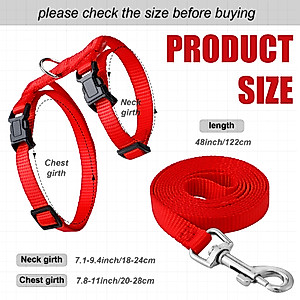 Foaincore 6 Pcs Ferret Clothes Accessories, Include Ferret Harness and Leash Set Safe Ferret Collar Bell Small Soft Ferret Sweatshirt for Guinea Pig Hamster Chinchilla Teacup Chihuahua, Grey and Red