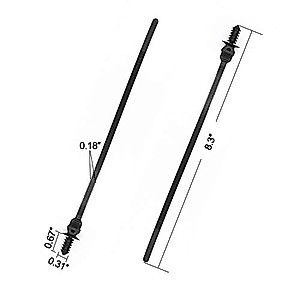 50 Pack Cable Zip Ties, 8 Inch Nylon Push Mount Self Locking Cable Ties for Indoor Wire Tying-Black