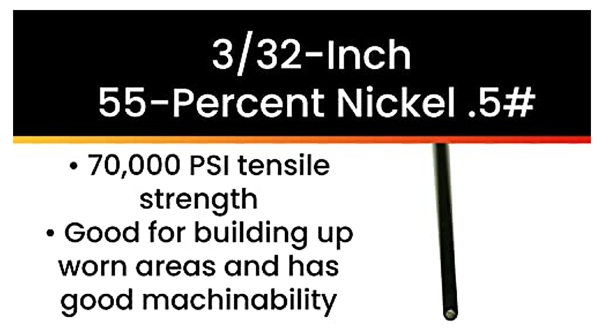 Hot Max 23313 3/32-Inch Nickel Cast Iron Welding Electrodes
