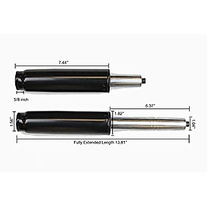 OFFICE FACTOR, Office Chair Gas Lift Cylinder Replacement, Hydraulic Pneumatic Shock Piston Heavy Duty (450 Lbs), Fits Most Executive Chairs, Highest End Class 4