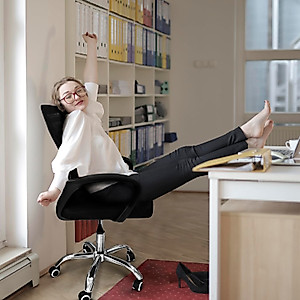 Andromeda Inc Office Chair, Ergonomic Swivel Desk, Adjustable to the Column and Lumbar Support, Breathable Mesh Material.