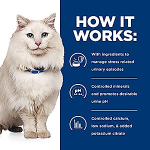 Hill's Prescription Diet c/d Multicare Stress Urinary Care with Chicken Dry Cat Food, Veterinary Diet, 8.5 lb. Bag