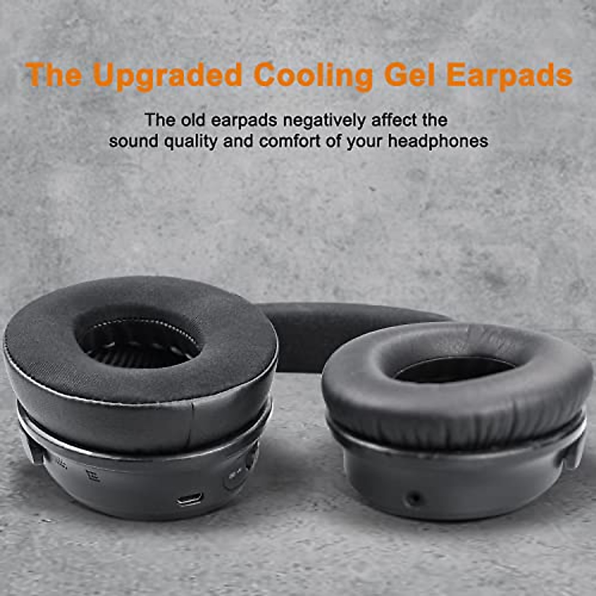 SoloWIT Cooling-Gel Earpads Cushions for Bose Headphones, Replacement Ear Pads for Bose QuietComfort 15 QC15 QC25 QC2 QC35/Ae2 Ae2i Ae2w/SoundTrue & SoundLink Around-Ear & Around-Ear II (Blue&Black)