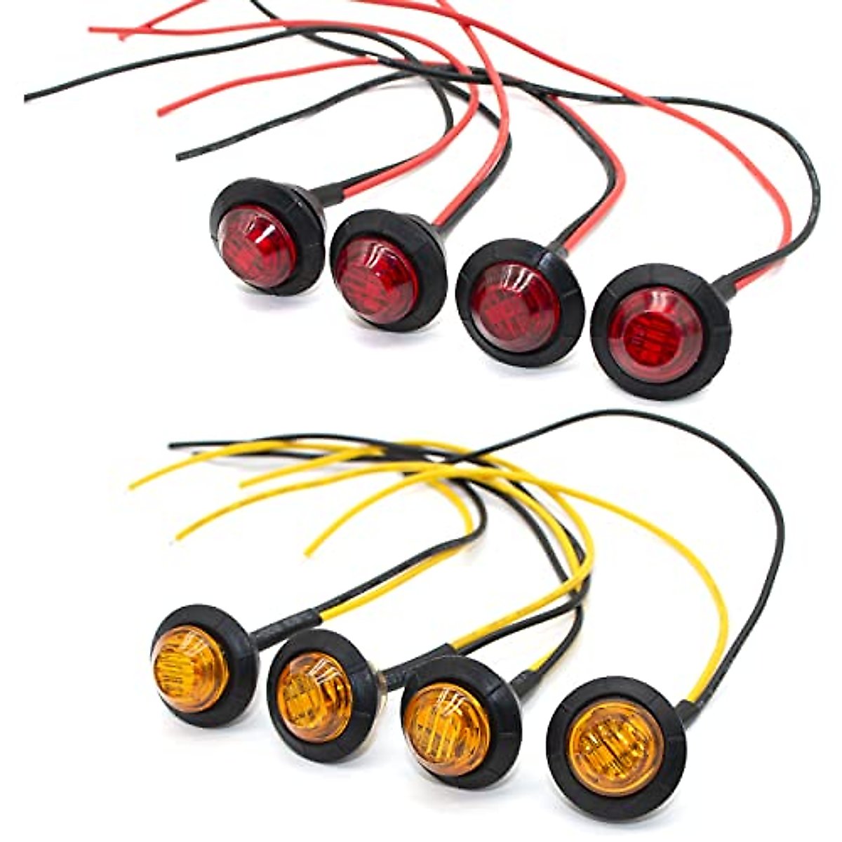 Universal ATV UTV Rocker Switch Turn Signals Street Legal Kit Side by Side Turn Signal Light Flasher Relay Wire Harness for Polaris RZR Ranger Turbo Can-Am (Non-Backlit, Green)