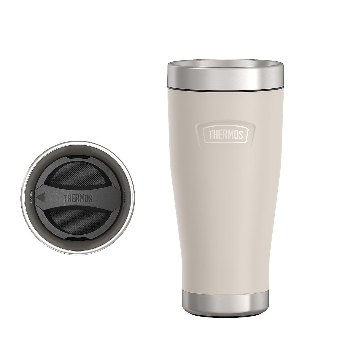 THERMOS ICON SERIES, Stainless Steel Tumbler, Sandstone, 16 oz