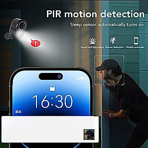 Outdoor Security Camera, Solar Camera PIR Human Detection HD Night 2 Way Voice Call 3MP IP66 Waterproof WiFi Wireless 5200mAh Battery for Backyard