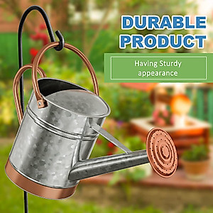 8pints 1 Gallon Watering Can for Outdoor Plants - Metal Watering Can for Outdoor Plants House Plant Watering Can with Sprinkle Head Perfect Watering Can Indoor Plants for Outdoor and Indoor Gardening