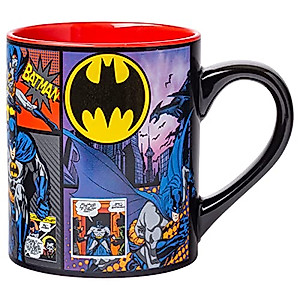 Silver Buffalo DC Comics Batman Comic Panel Ceramic Coffee Mug, 14 Ounces