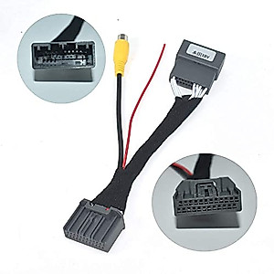 Car Rear View Backup Reverse Camera Adapter RCA Cable for Honda Vezel HR-V HRV XR-V XRV 2013~2019 Original OEM Factory Screen Video Input