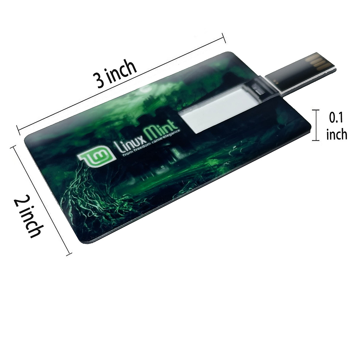 Linux Mint Cinnamon 21 Operating System Install Bootable Boot Recovery Live 16 GB Credit Bank Card USB Flash Drive | Pen Drive Memory Stick - from Freedom Came Elegance