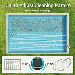 AIPER Automatic Pool Cleaner, Second Generation Robotic Pool Vacuum with Dynamic Dual-Drive Motors, Bottom Brush, 33ft Swivel Floating Cable, Ideal for Above/In Ground Pool Floor Cleaning