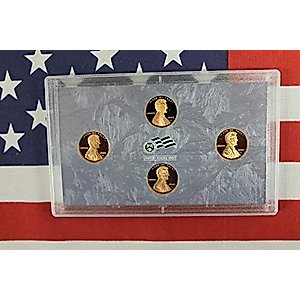 2009 S Lincoln Penny Bicentennial Proof Set - 4 coins - Original Composition - Cent US Mint GEM Proof No Box or COA