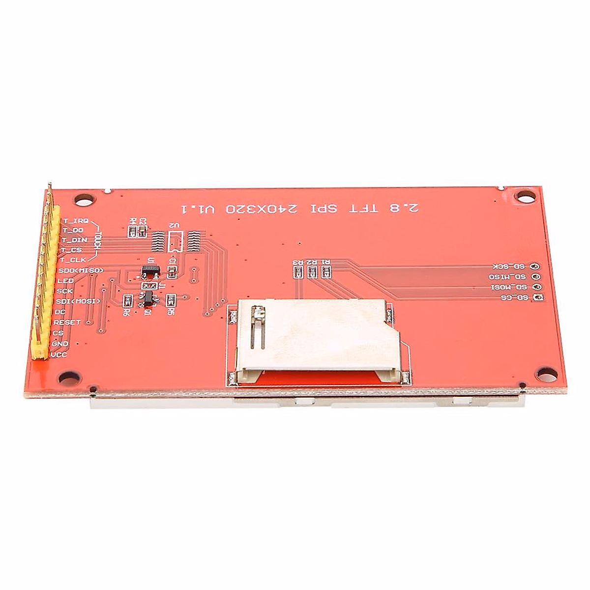 2.8 Inch ILI9341 240x320 5V/3.3V TFT SPI LCD Display Module Serial Port LCD Touch Panel Module Color Screen, Support 65K Color Display(Without Touch)