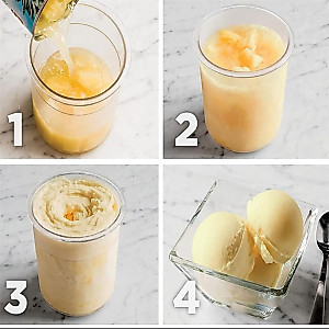 Jourxeon Ice Cream Containers for Cinja creami, Compatible with Ninja Ice Cream Maker NC301 NC300 NC299AMZ Series, Creami Pints and Lids for Ninja - 4 Pack, Creami Pint Containers