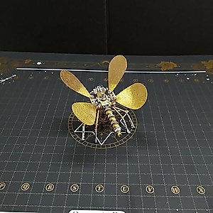 Helixsun Metal Puzzle Kit for Adults, Fruit Fly 3D Puzzle Model Building Kits Insect Themed Animal Mechanical Model DIY Desktop Crafts Creative Gifts - 100PCS+