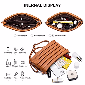 Small Crossbody Shoulder Bag for Women, Trendy Simple Shoulder Purses, Clutch Wallet with Wristlet Strap…